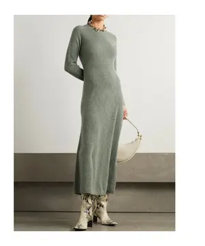Altuzarra Ribbed Cashmere Maxi Dress