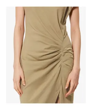 Isabel Marant Étoile Nadela Ruched Midi Dress - Nude