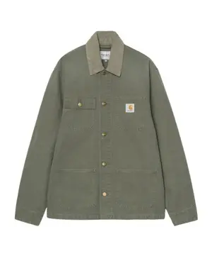 Men's Cotton Canvas Coats with Corduroy Collar