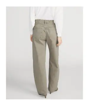 FRAME Wide Leg Jeans - Nude