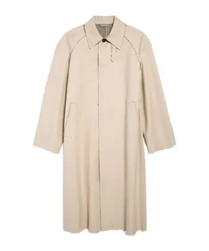 Balenciaga Raw Edge Carcoat - Beige