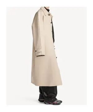 Balenciaga Raw Edge Carcoat - Beige