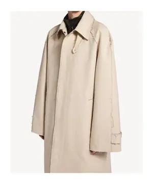 Balenciaga Raw Edge Carcoat - Beige