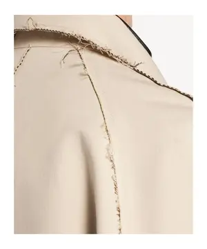 Balenciaga Raw Edge Carcoat - Beige