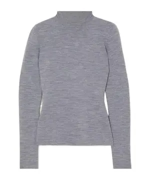 Gabriela Hearst May Roll Neck Long Sleeve Jumper - Gray