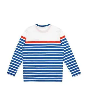 PAUL  SHARK Logo Striped Long-sleeved T-shirt