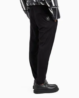Armani Exchange Drawstring Trousers With Logo On The Back