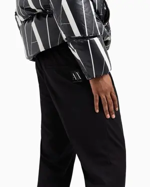 Armani Exchange Drawstring Trousers With Logo On The Back