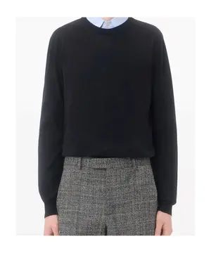 Valentino Garavani Vlogo Embroidery Crewneck Jumper - Black