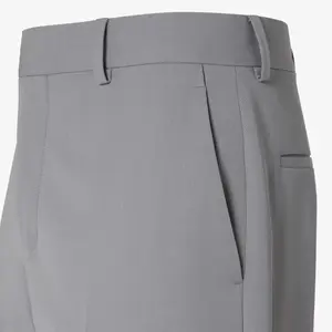Fendi Gray Wool Gabardine Tailored Pants - Grey
