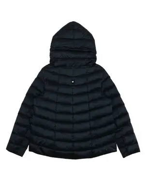 Max Mara Hooded Down Jacket With Zipper Pockets - Blue