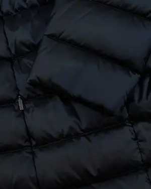 Max Mara Hooded Down Jacket With Zipper Pockets