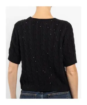FRAME Sequined Knit Sweater