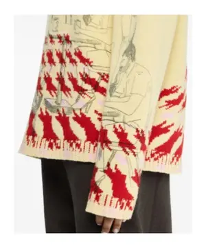 J.W.ANDERSON Patterned Intarsia Jumper - Nude