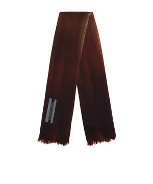 Our Legacy Long Hair Tassel Scarf - Brown