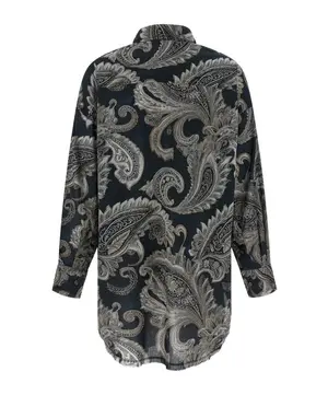 R13 Ruffled Paisley-print Shirt