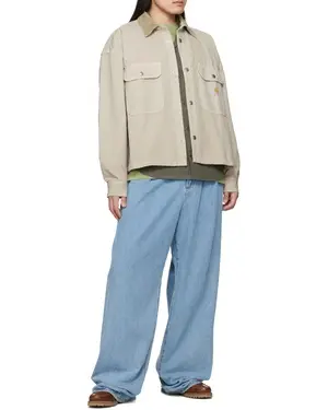 Carhartt Work In Progress Prescott Canvas Shirt Jacket - String Leather