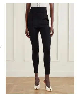 Chloé Slim Fit Trousers With Knitted Hem