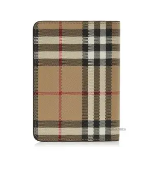 Burberry Check Passport Wallet - Multicolor