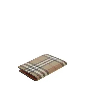 Burberry Check Passport Wallet
