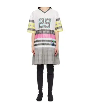CHOPOVA LOWENA Printed V-neck Dress