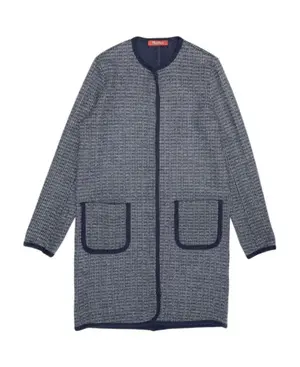 Max Mara Long Sleeved Coat With Round Neck And Pocket Detail