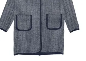 Max Mara Long Sleeved Coat With Round Neck And Pocket Detail