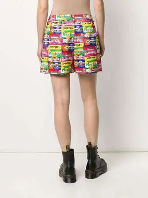 Moschino Graphic Printed Cotton Shorts