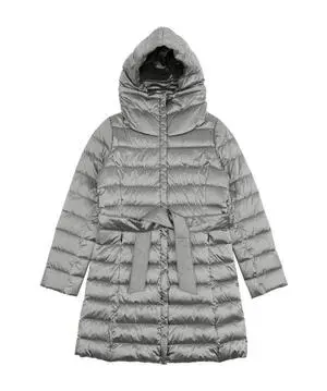 Max Mara Hooded Quilted Down Jacket - Gray