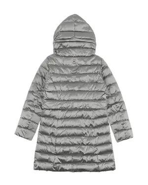 Max Mara Hooded Quilted Down Jacket - Gray