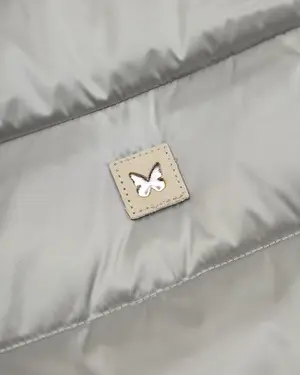 Max Mara Hooded Quilted Down Jacket - Gray