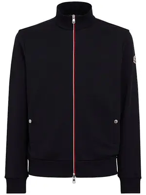Moncler Tricolour-trimmed Cotton Sweatshirt