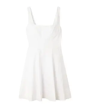 Staud Wells Mini Dress - White