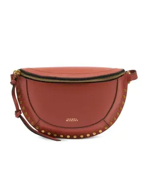 Isabel Marant Étoile Skano Studded Shoulder Bag - Brick