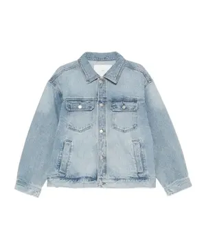 DUNST Long-sleeved Denim Jacket - Light Blue
