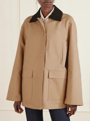 TOTEME Long Sleeve Collared Jacket With Front Pockets - No