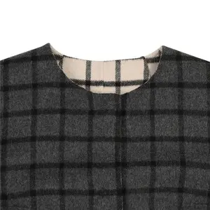 Max Mara Plaid Reversible Coat