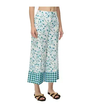 IBLUES Wide-leg Floral Printed Pants