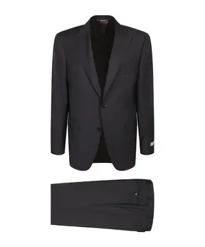 Canali Two-button Tailored Suit - Black