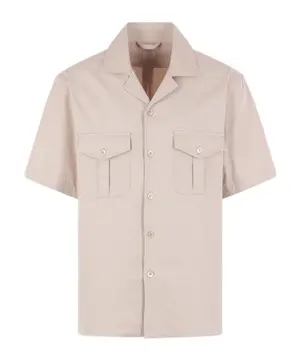 Eleventy Short-sleeved Button-up Shirt
