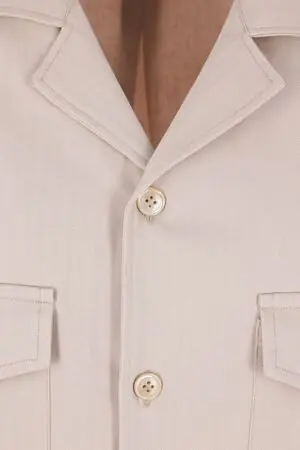 Eleventy Short-sleeved Button-up Shirt