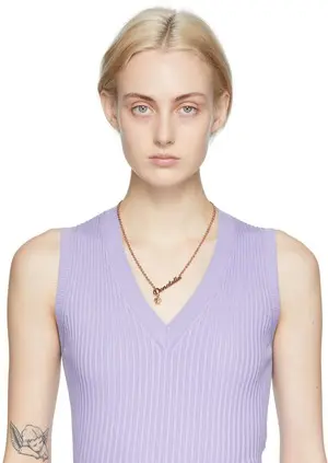 Versace Pattern Pendant Necklace