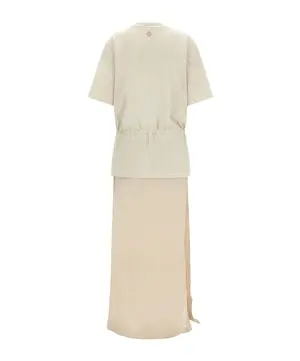 HAIKURE Joopy Drawstring Maxi Dress - Beige