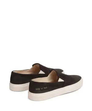 COMMON PROJECTS Low-top Minimalist Slip-on Sneakers - Black