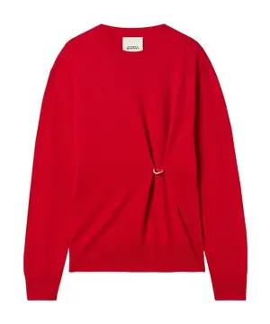 Isabel Marant Étoile Crew Neck Long Sleeve Sweatshirt With Asymmetric Detail