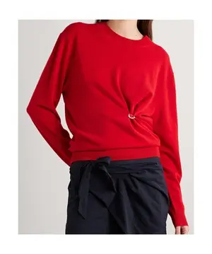 Isabel Marant Étoile Crew Neck Long Sleeve Sweatshirt With Asymmetric Detail