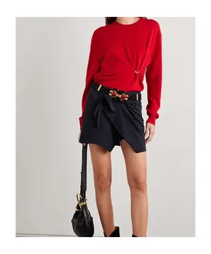 Isabel Marant Étoile Crew Neck Long Sleeve Sweatshirt With Asymmetric Detail