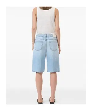 Closed Jenica Patch-pocket Denim Shorts - Transparent Blue