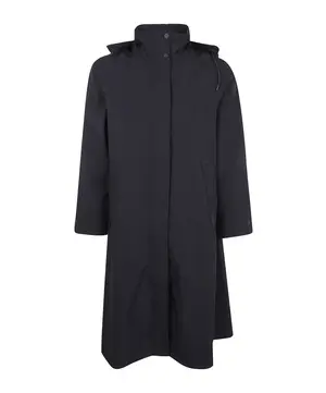 Rains Suva Vision Softshell A-line Hooded Raincoat - Black