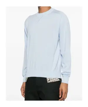 Jacquemus Logo Embroidered Round Neck Long Sleeve Top